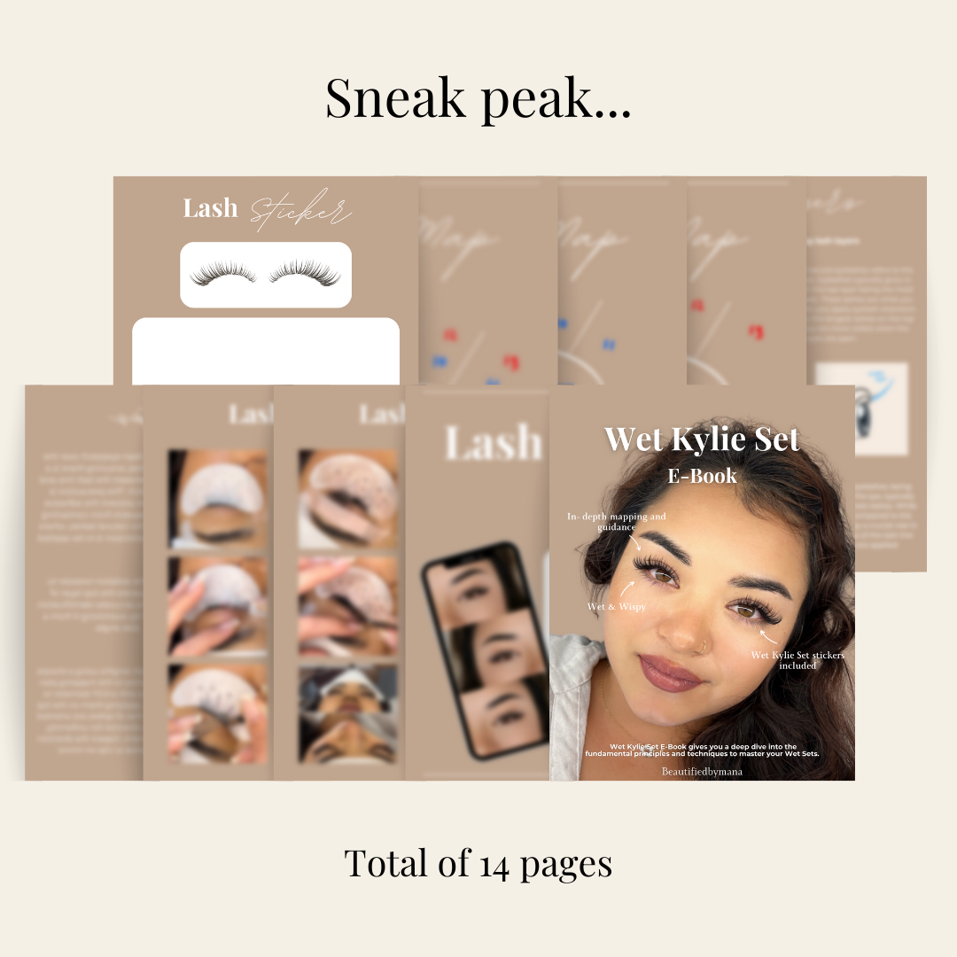 Wet Kylie Set | Lash Sticker + Lash Simulation – Beautifiedbymana