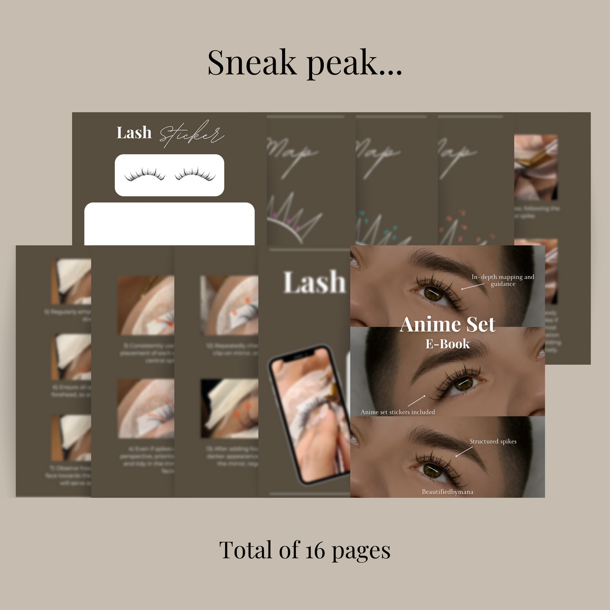 Anime Set E-Book | Lash Sticker + Lash Simulation – Beautifiedbymana